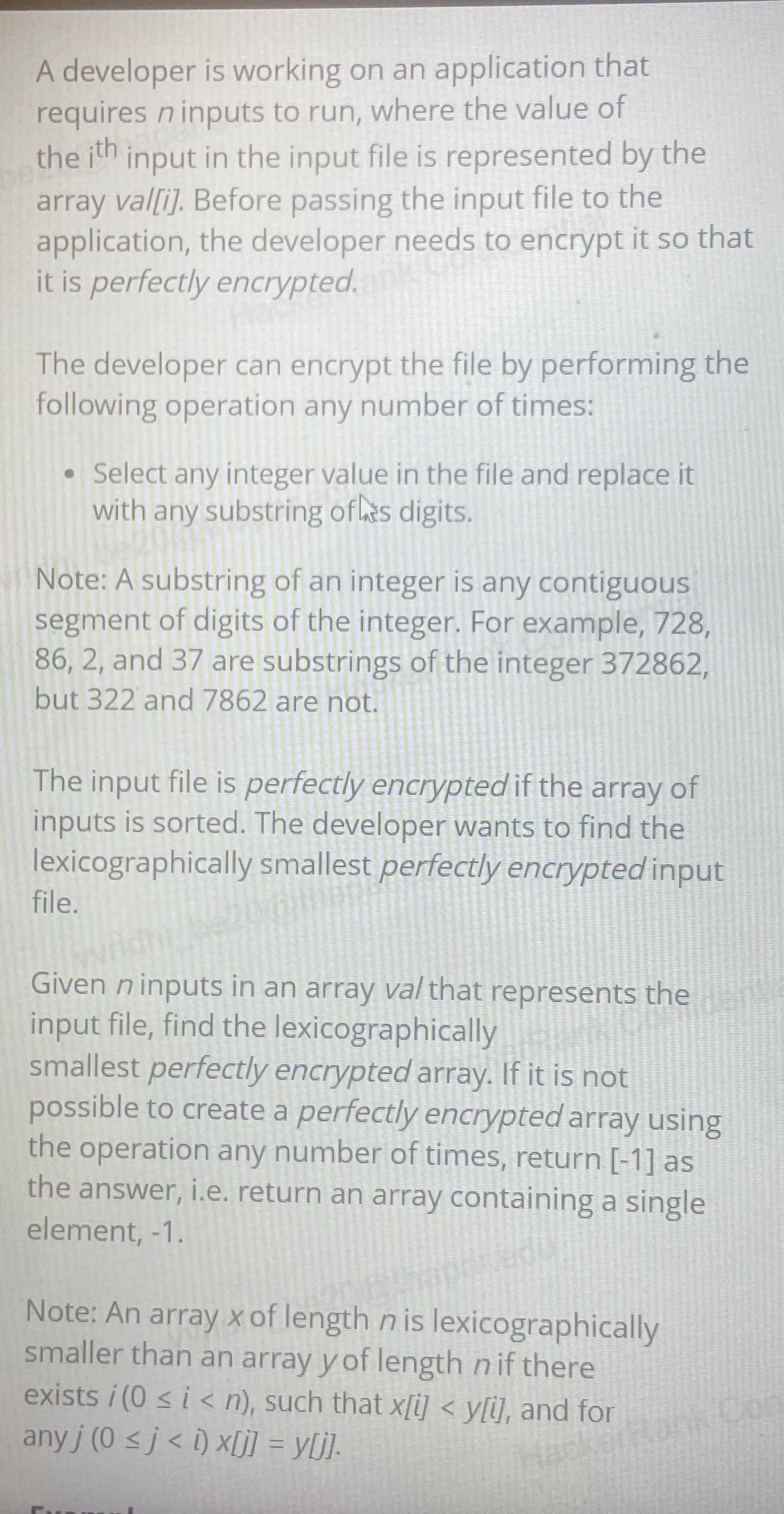Solved A developer is working on an application that | Chegg.com