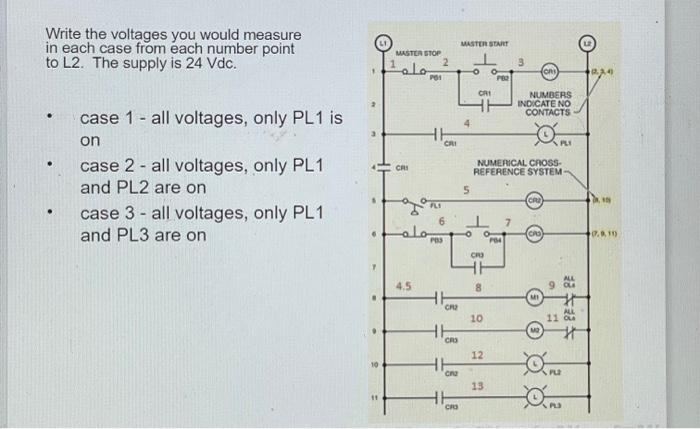 Wire Numbers Place the wire numbers on the diagram. | Chegg.com