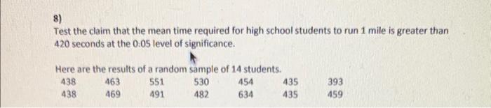 Solved include: HO & H1, a, test, test statistic/p-value, | Chegg.com