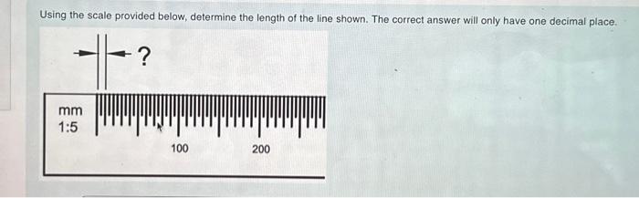 Solved Using the scale provided below, determine the length | Chegg.com