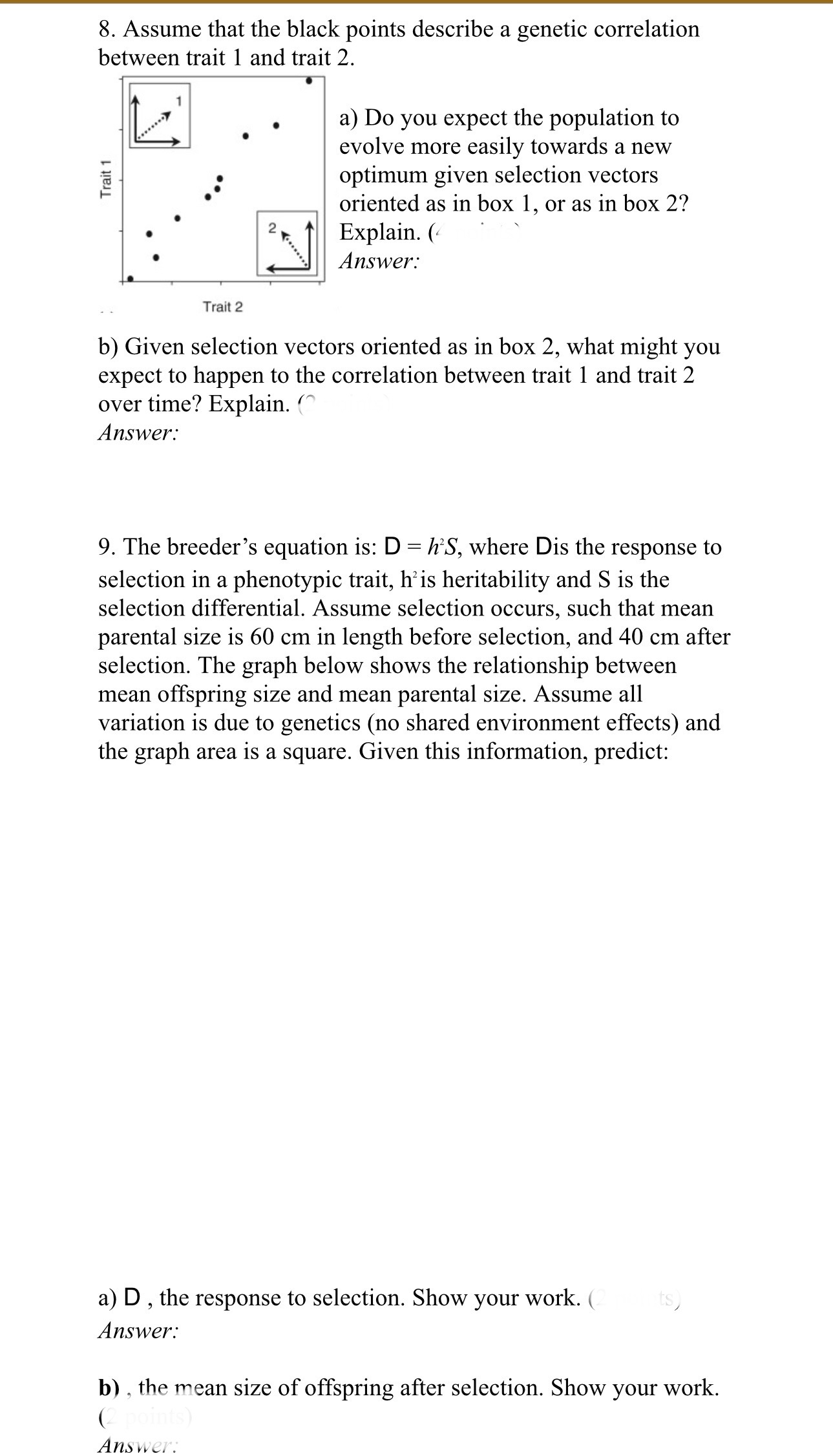 Solved Assume that the black points describe a genetic | Chegg.com