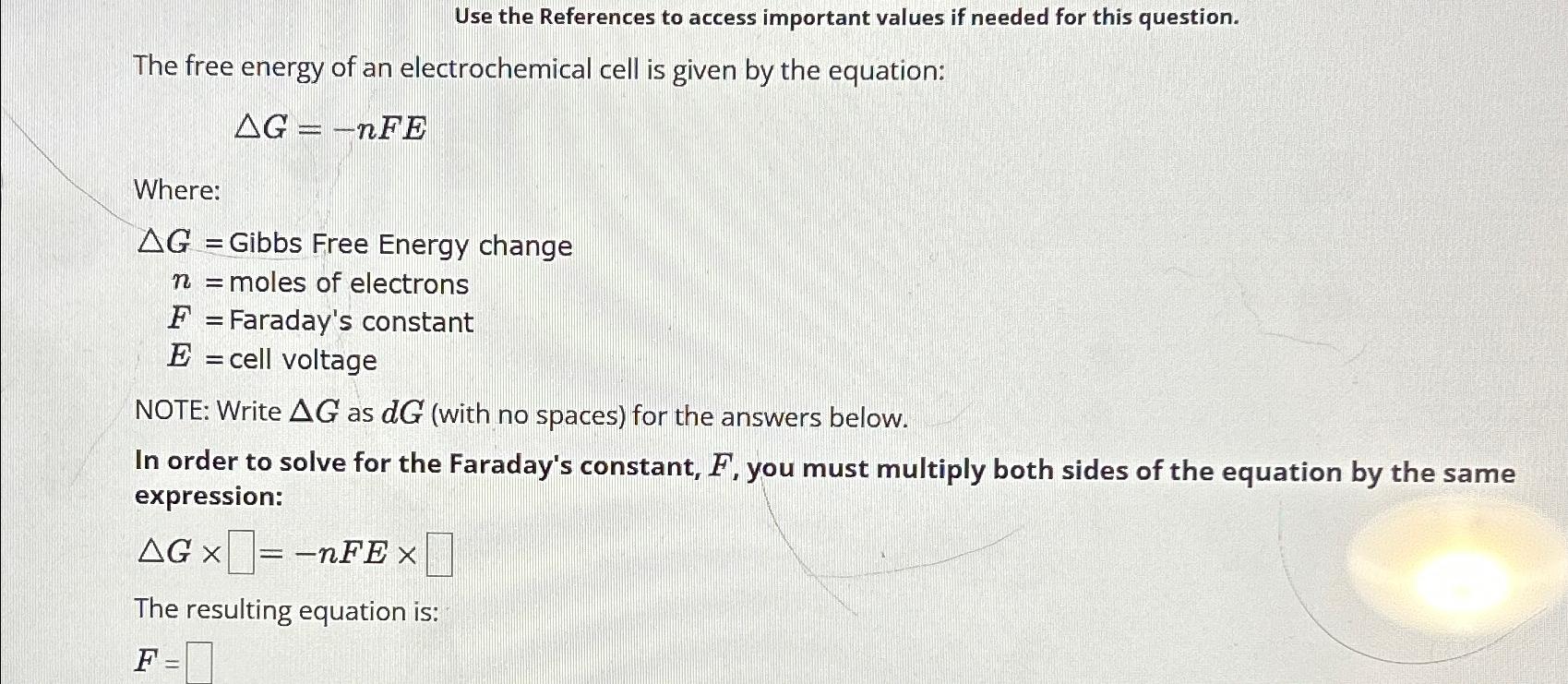 Solved Use the References to access important values if | Chegg.com