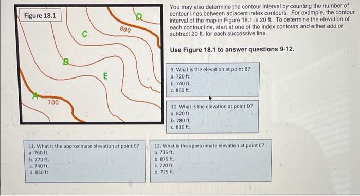 Solved Figure 18.1 800 You may also determine the contour | Chegg.com