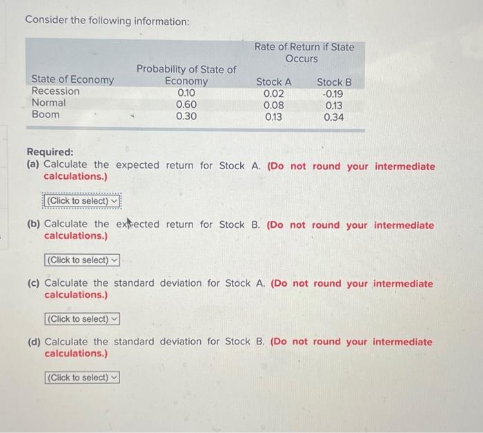 Solved Consider the following information: Required: (a) | Chegg.com