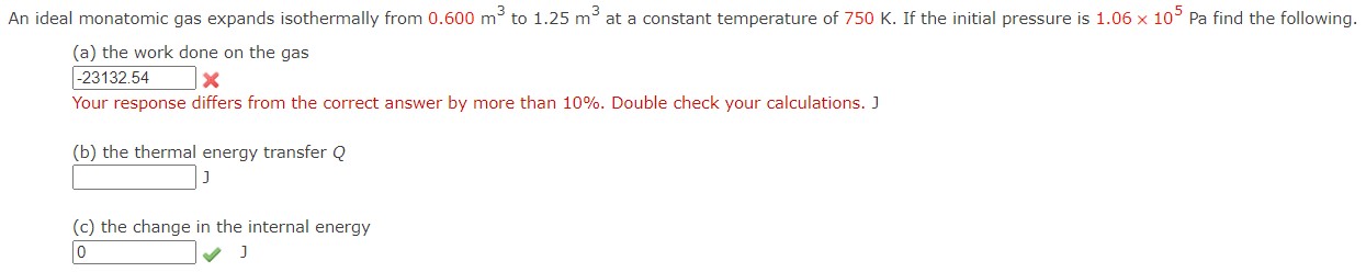 Solved An ideal monatomic gas expands isothermally from | Chegg.com