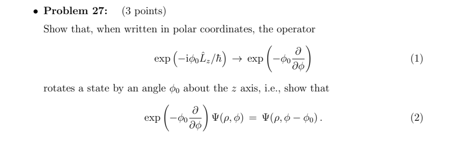 Solved • Problem 27: (3 points) Show that, when written in | Chegg.com