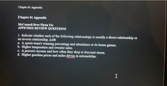 Solved Chapter 01 Appendix Clapter 01 Appendix McConnell | Chegg.com