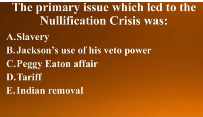Solved The primary issue which led to the Nullification | Chegg.com