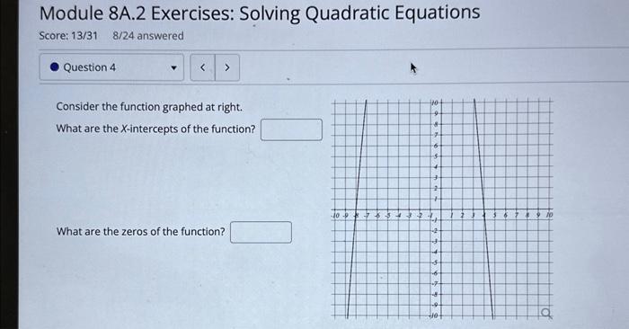 Solved Module 8A.2 Exercises: Solving Quadratic Equations | Chegg.com