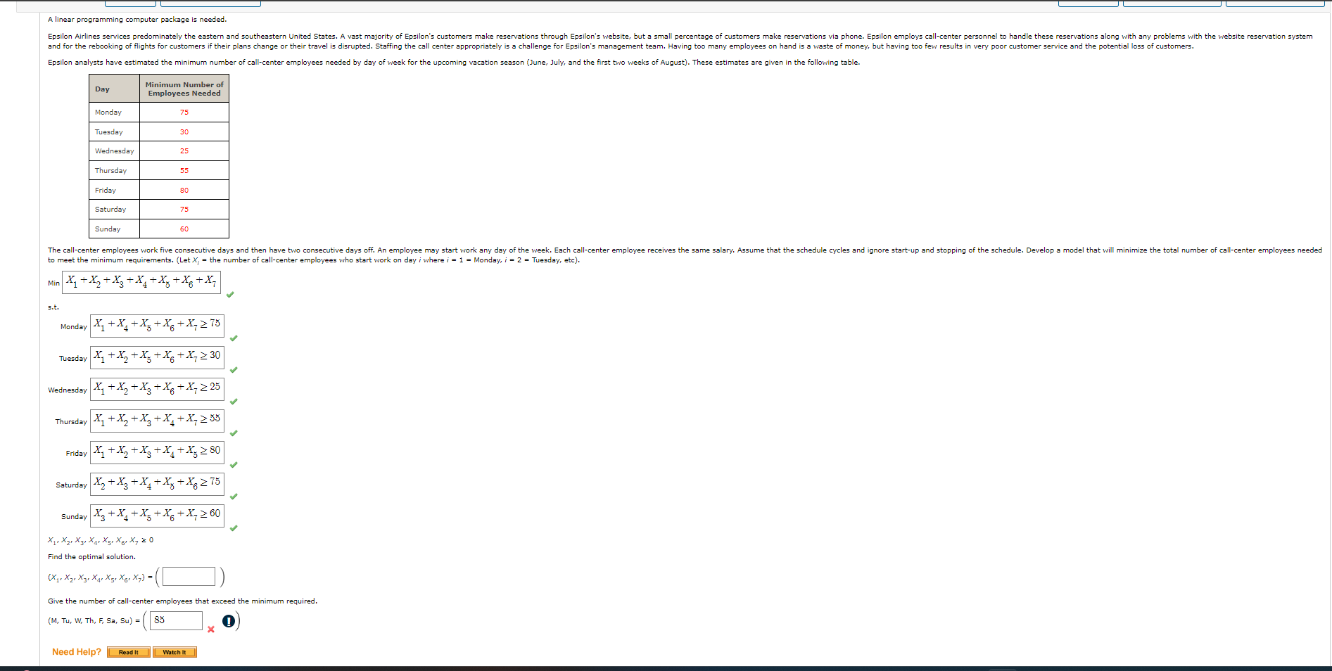 Solved A linear programming computer package is needed.to | Chegg.com
