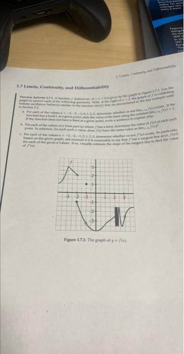 Solved 1.7 Limits, Continuity, and Differentiability Preview | Chegg.com