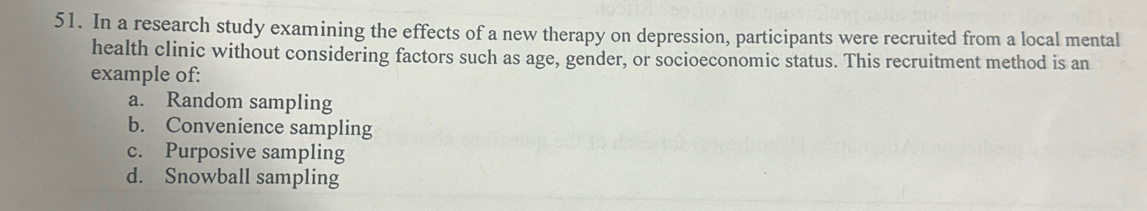 Solved In a research study examining the effects of a new | Chegg.com