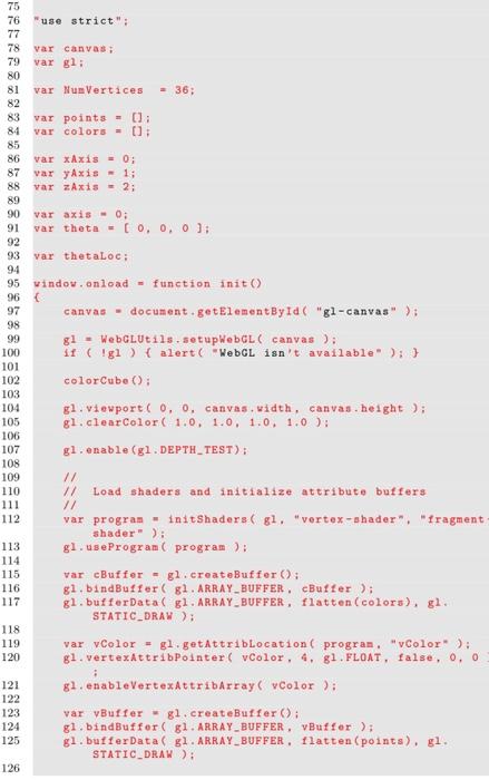 Solved Given below is the code for cube.html. Change it to | Chegg.com