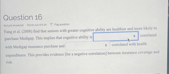 Solved Notyet answered Points out of 6.00 P Flagquestion | Chegg.com