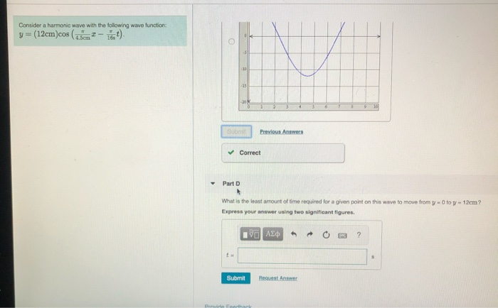 Solved Consider a harmonic wave with the following wave | Chegg.com