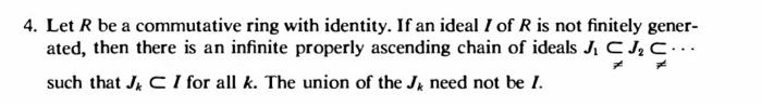 Solved 4. Let R be a commutative ring with identity. If an | Chegg.com