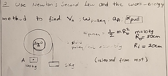Solved Use Newtons Second Law and the work-energy method to | Chegg.com