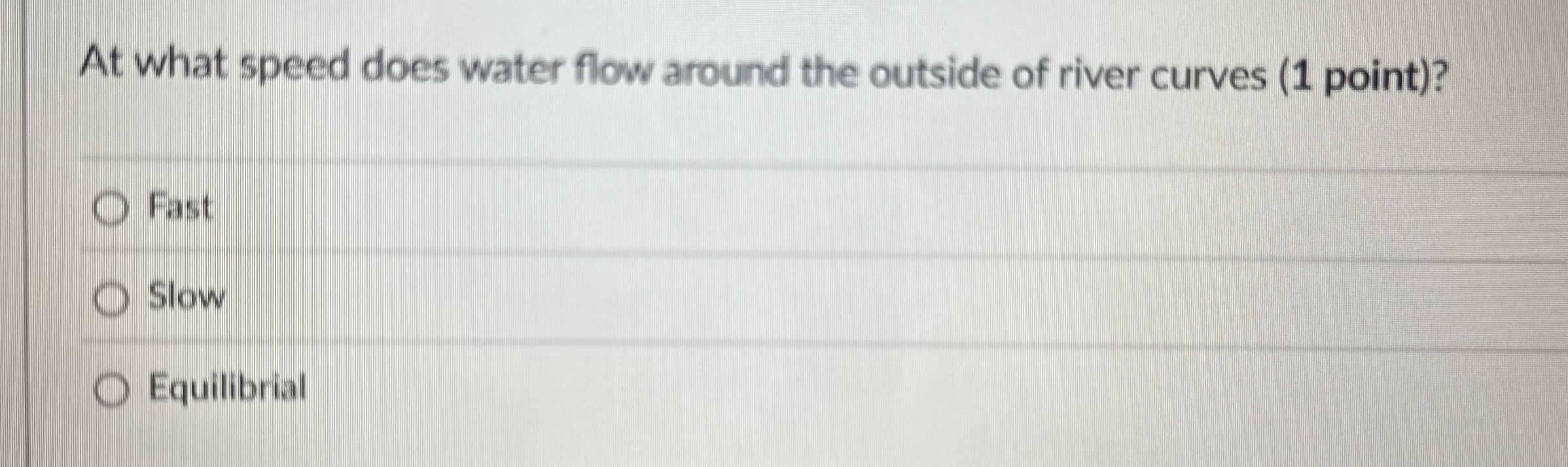 Solved At what speed does water flow around the outside of | Chegg.com