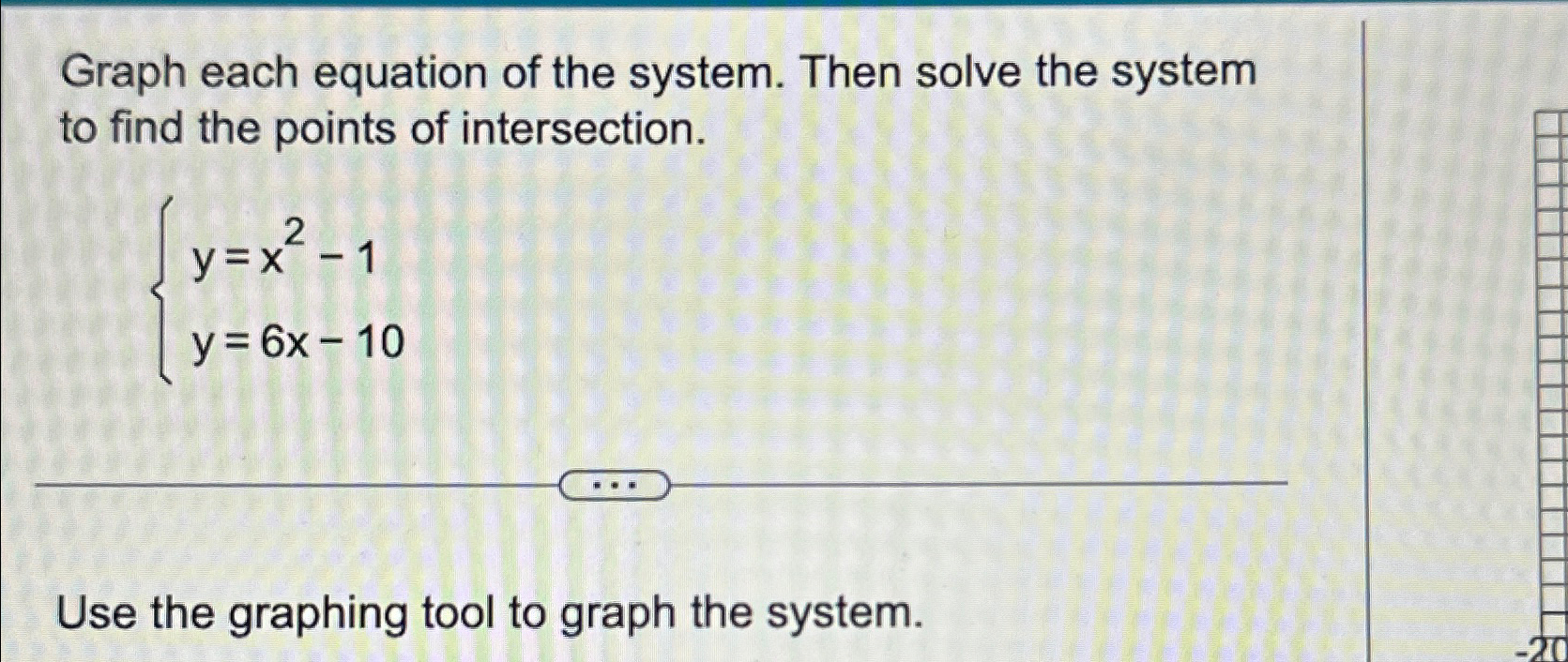 Solved Graph each equation of the system. Then solve the | Chegg.com