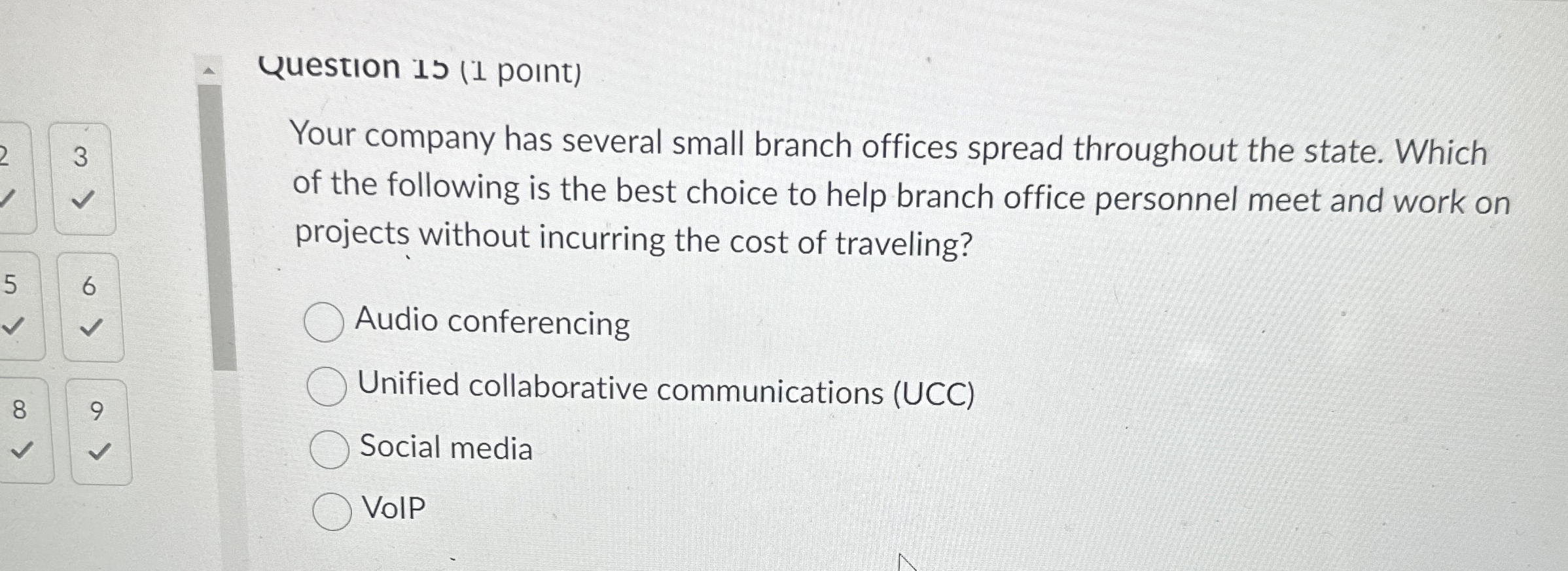 Solved Question ib (1 ﻿point)Your company has several small | Chegg.com