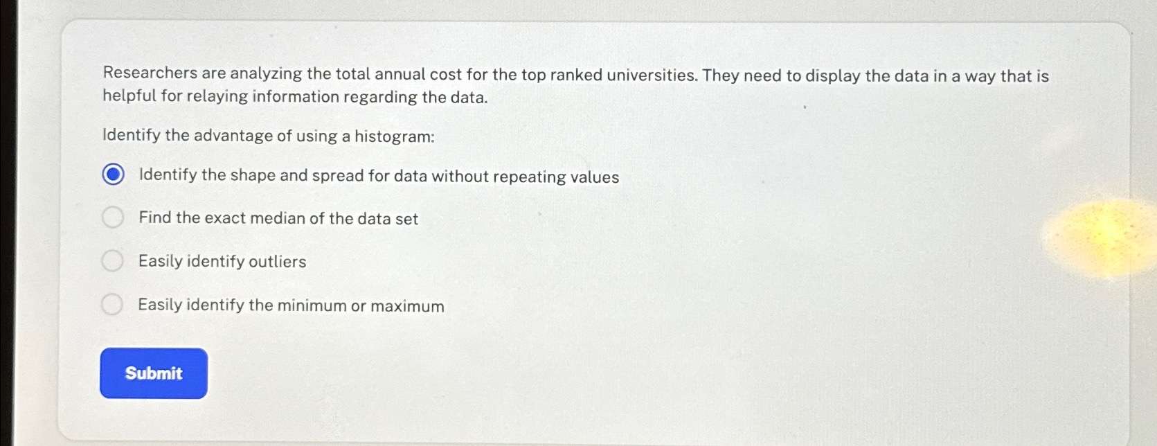 Researchers are analyzing the total annual cost for | Chegg.com