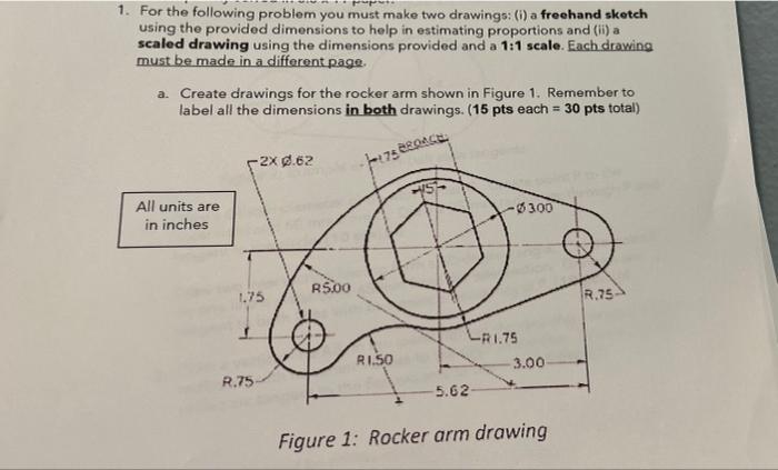 1. For the following problem you must make two | Chegg.com
