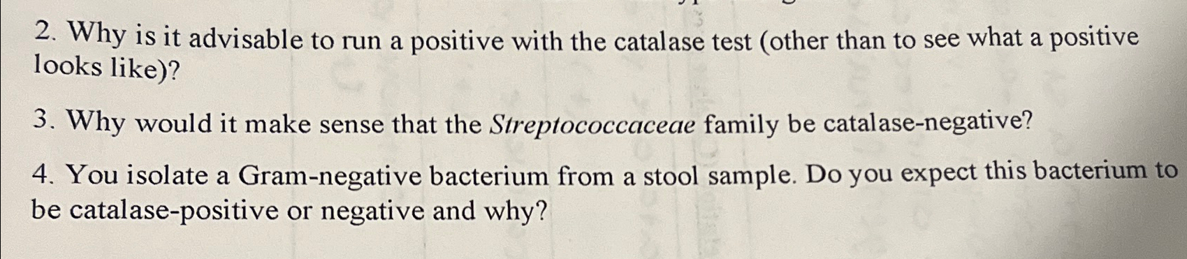 Solved Why is it advisable to run a positive with the | Chegg.com