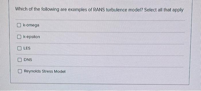 Solved Which of the following are examples of RANS | Chegg.com