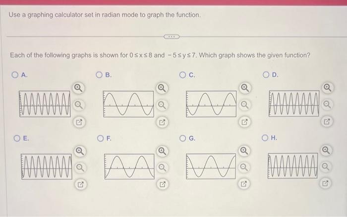 Solved Use a graphing calculator set in radian mode to graph | Chegg.com