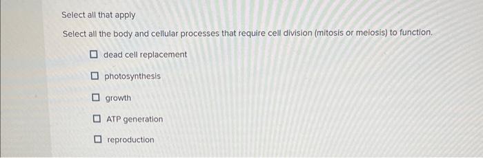 Solved Select all that apply Select all the body and | Chegg.com