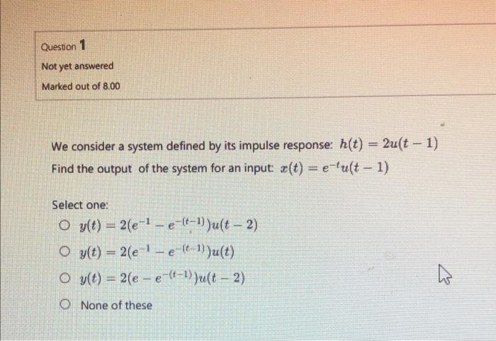 Solved We consider a system defined by its impulse response: | Chegg.com