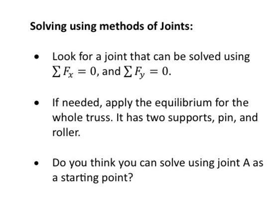 Q1. Compute the force in each member of the members | Chegg.com