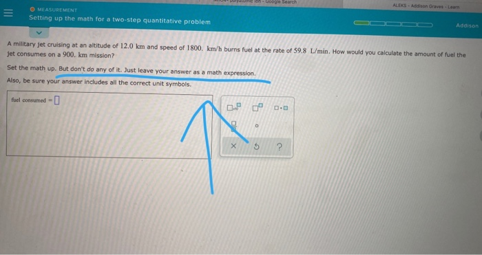 Solved O MEASUREMENT Setting up the math for a two-step | Chegg.com