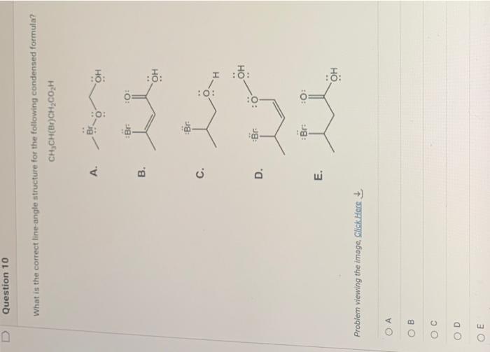 Solved What is the correct line-angle structure for the | Chegg.com