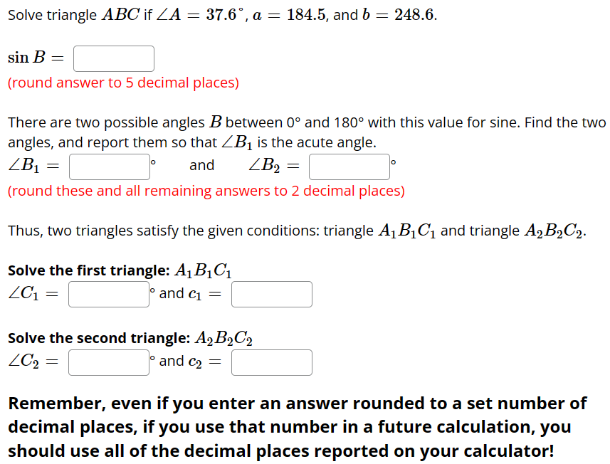 Solved Remember, even if you enter an answer rounded to a | Chegg.com