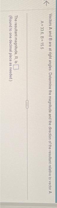 Solved Determine whether a scalar or a vector is described | Chegg.com