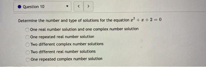 Solved Question 10 > Determine the number and type of | Chegg.com
