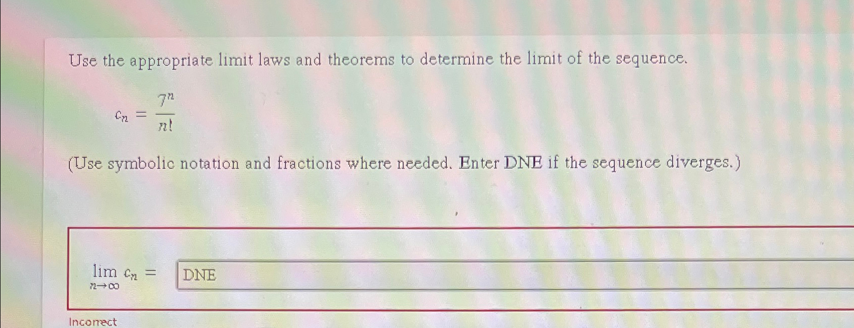 Solved Use the appropriate limit laws and theorems to | Chegg.com