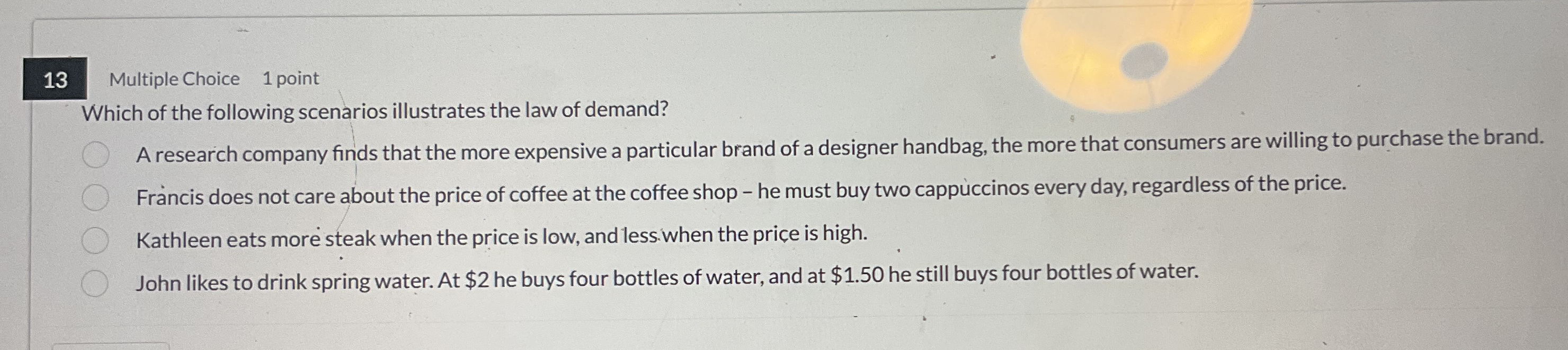 Solved 13Multiple Choice 1 ﻿pointWhich of the following | Chegg.com
