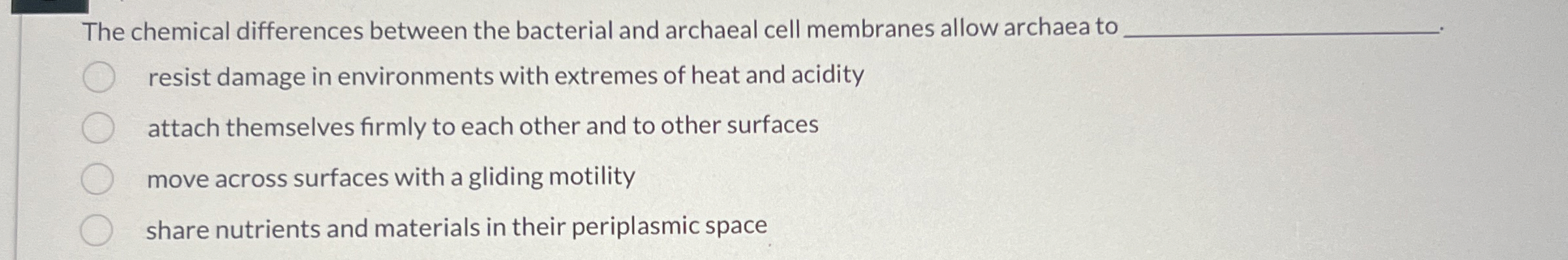 Solved The chemical differences between the bacterial and | Chegg.com