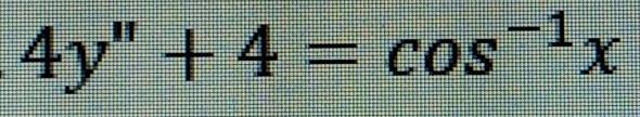 Solved Solve higher LDE using Variation of Parameters 4y" + | Chegg.com