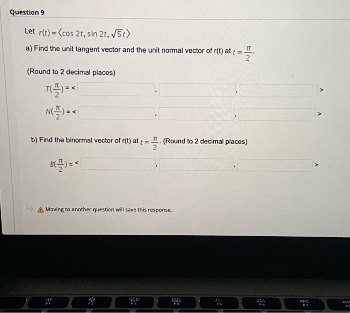 Solved Question 9 Let r(t) = (cos 2t, sin 2t, 5t) a) Find | Chegg.com