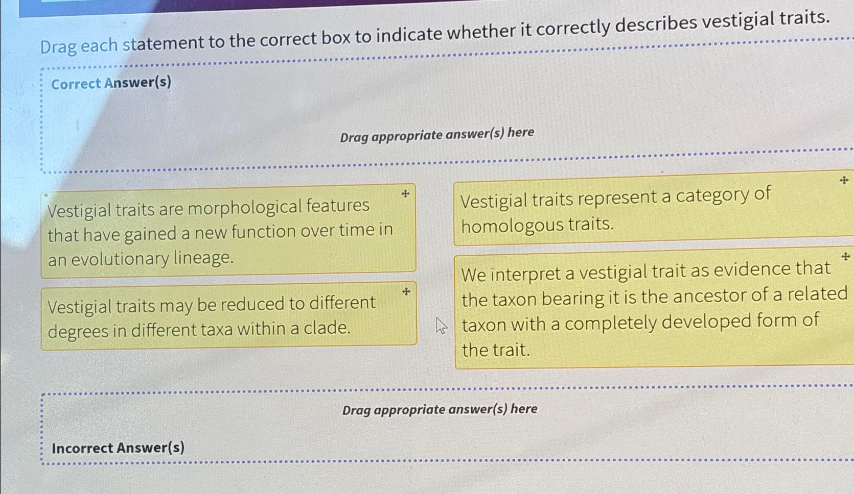 Solved Drag each statement to the correct box to indicate | Chegg.com Solved Drag each statement to the correct box to indicate | Chegg.com