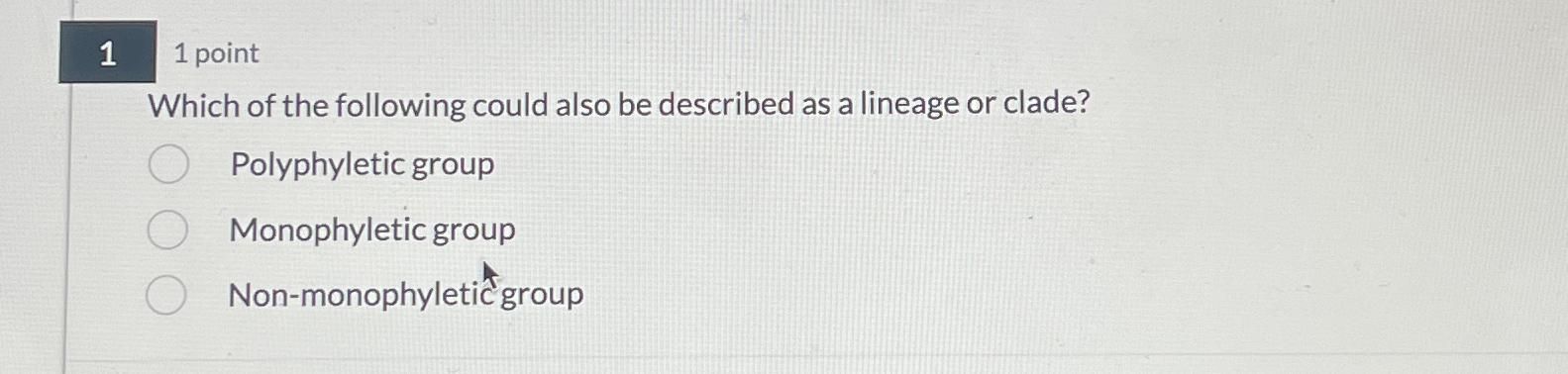 Solved 11 ﻿pointWhich of the following could also be | Chegg.com