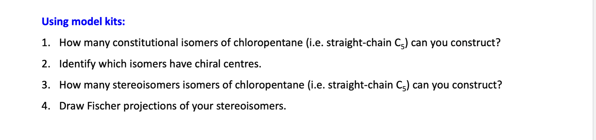 Solved Using model kits:How many constitutional isomers of | Chegg.com