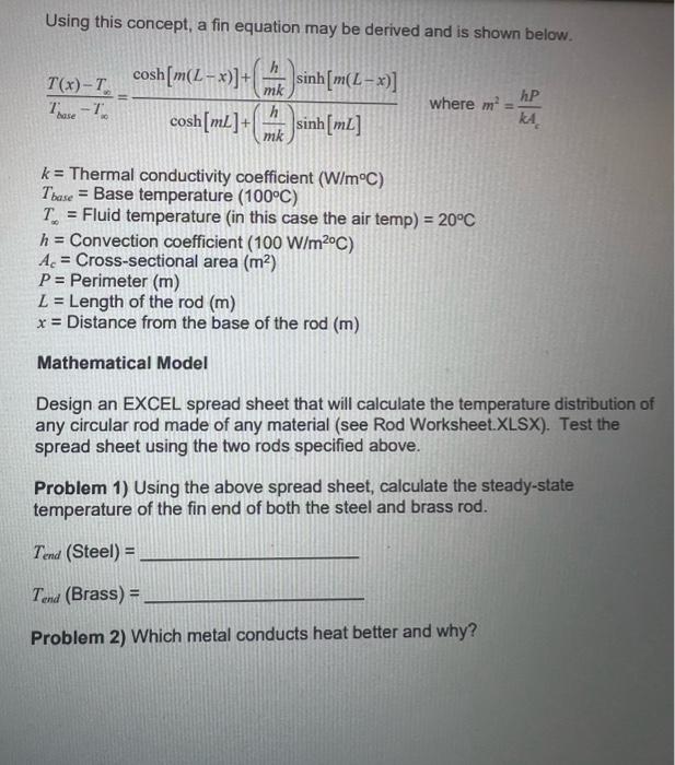 Determine the temperature distribution of two | Chegg.com