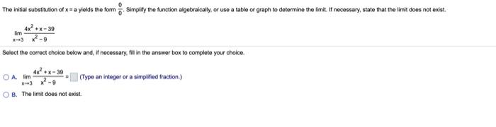 Solved The notation lim F(x) is read x+5 Choose the correct | Chegg.com