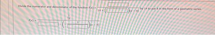 Solved f(x)=3x+23,c=4 Step1 Rewrite the original function | Chegg.com