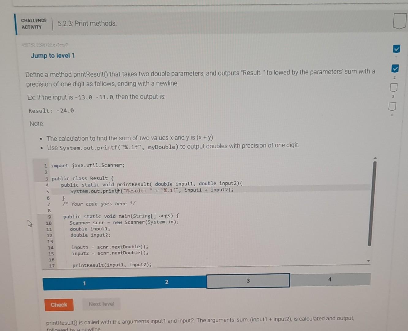 Solved CHALLENGE 5.2.3: Print methods. ACTIVITY Jump to | Chegg.com