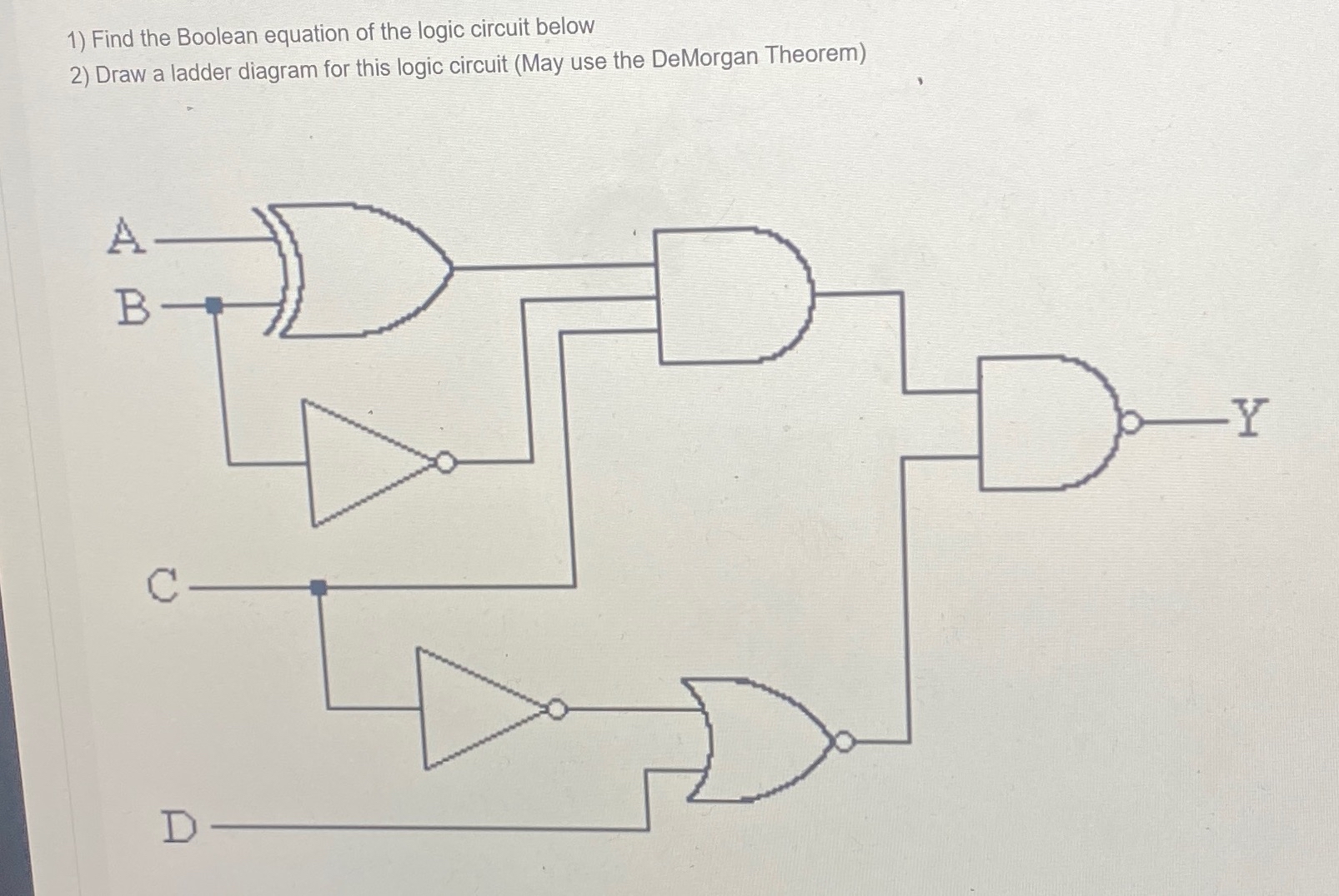 Solved Draw the Boolean equivalent circuit for the following | Chegg.com